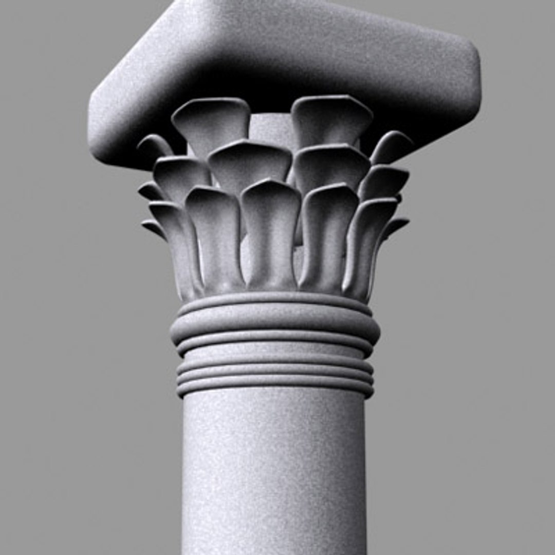 3d Corinthian Column Model