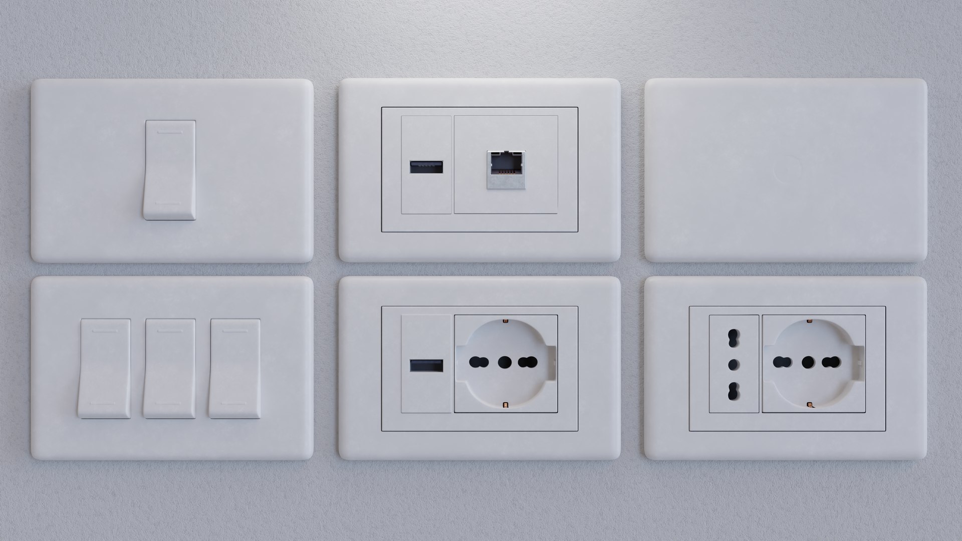 Electric Sockets - Italians 3D Model - TurboSquid 1733521