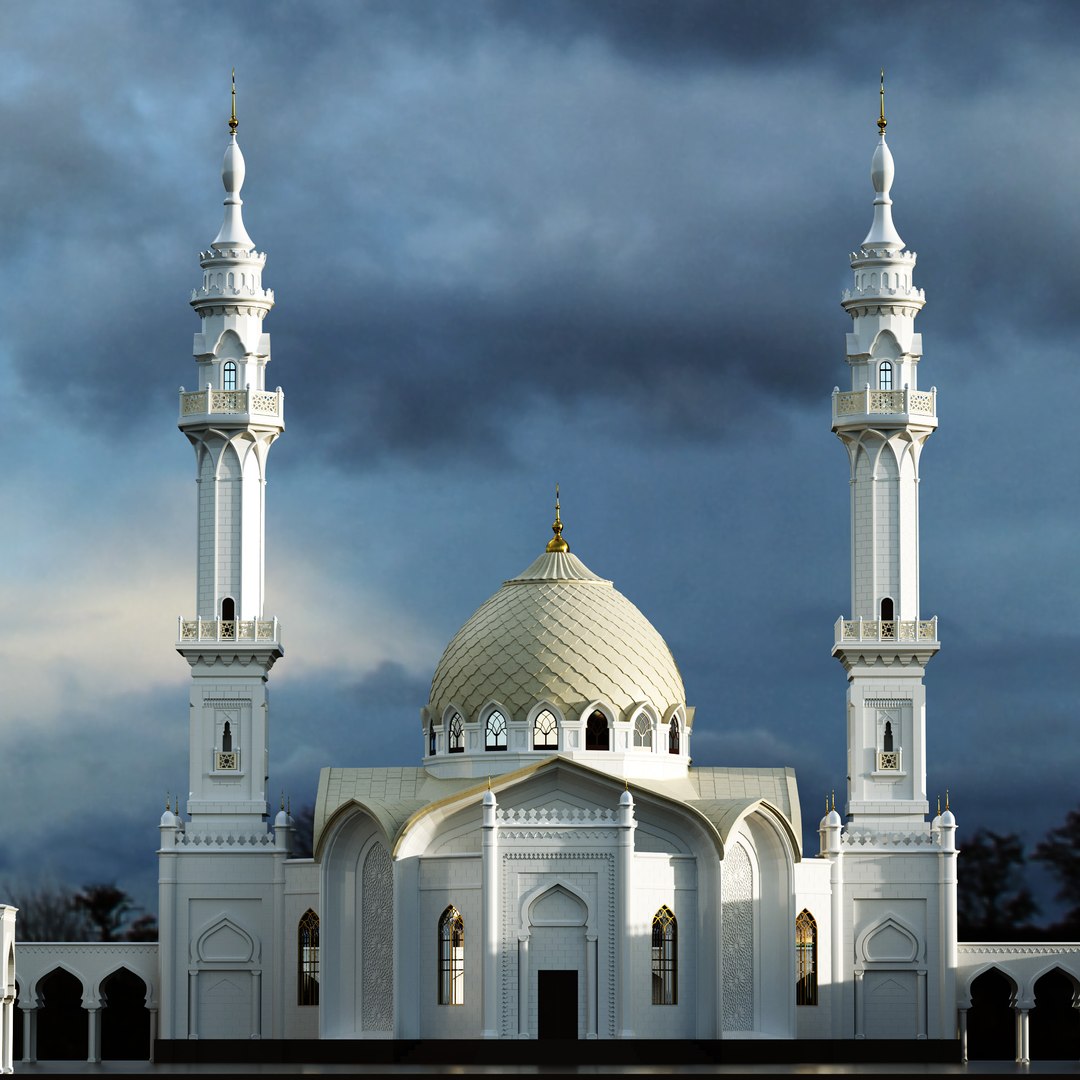 3D The White Mosque - TurboSquid 1943825