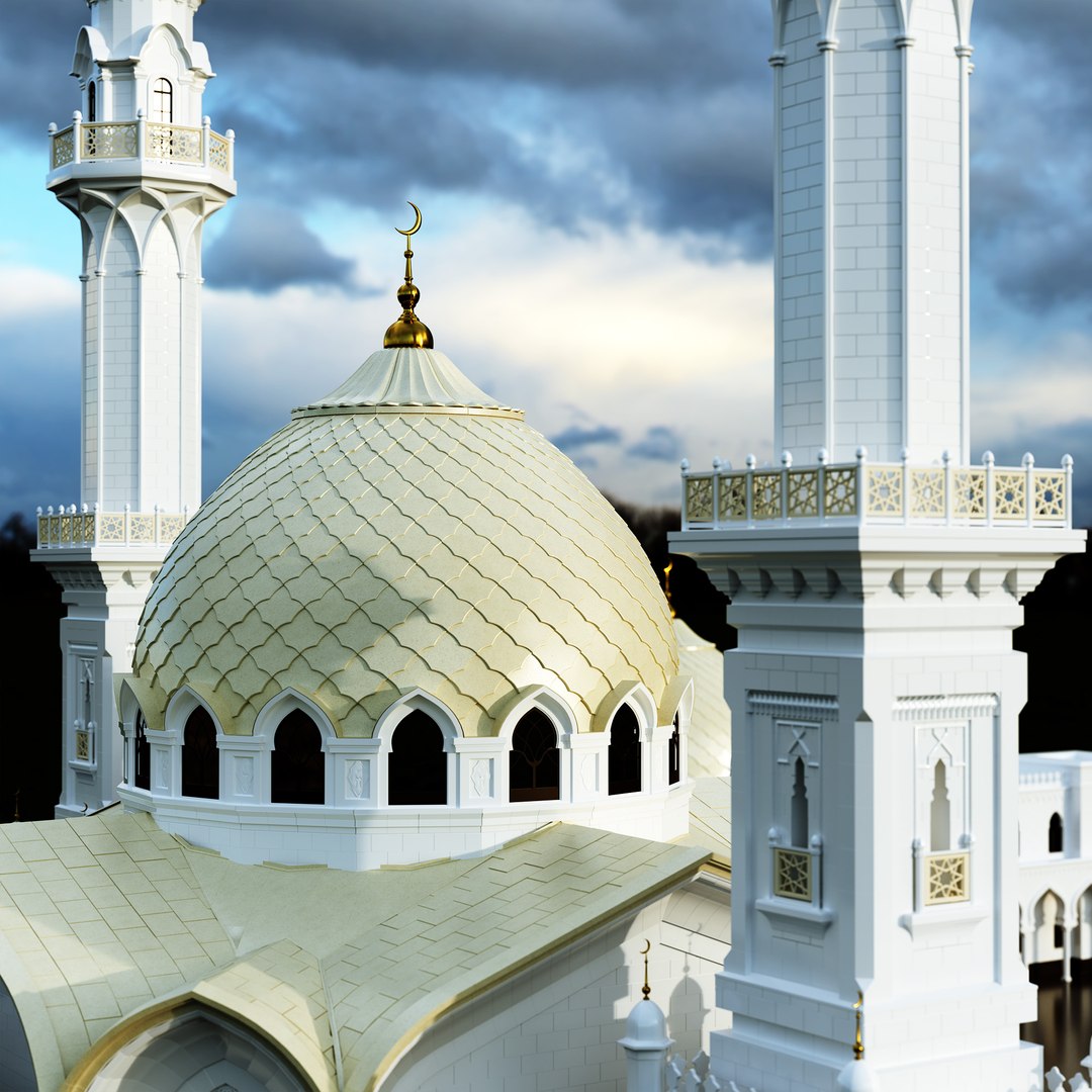 3D The White Mosque - TurboSquid 1943825