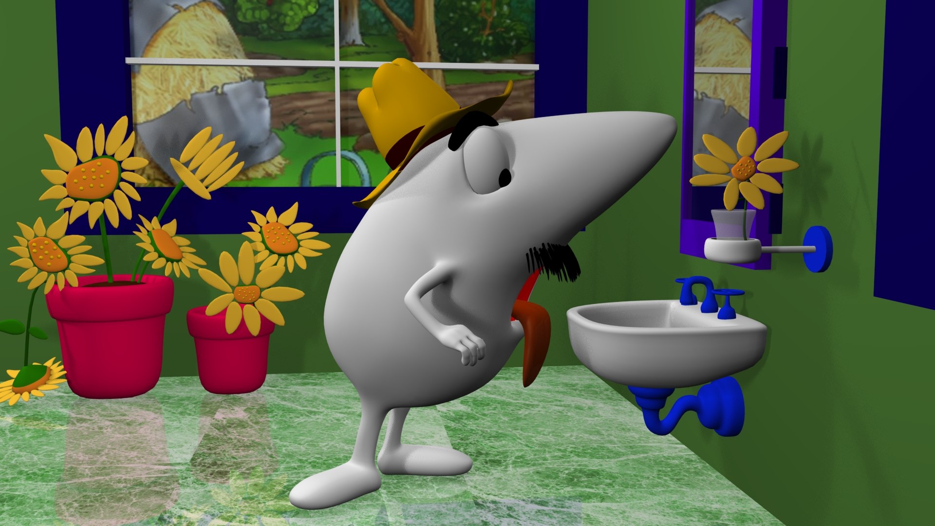 3d Model Man Pink Panther