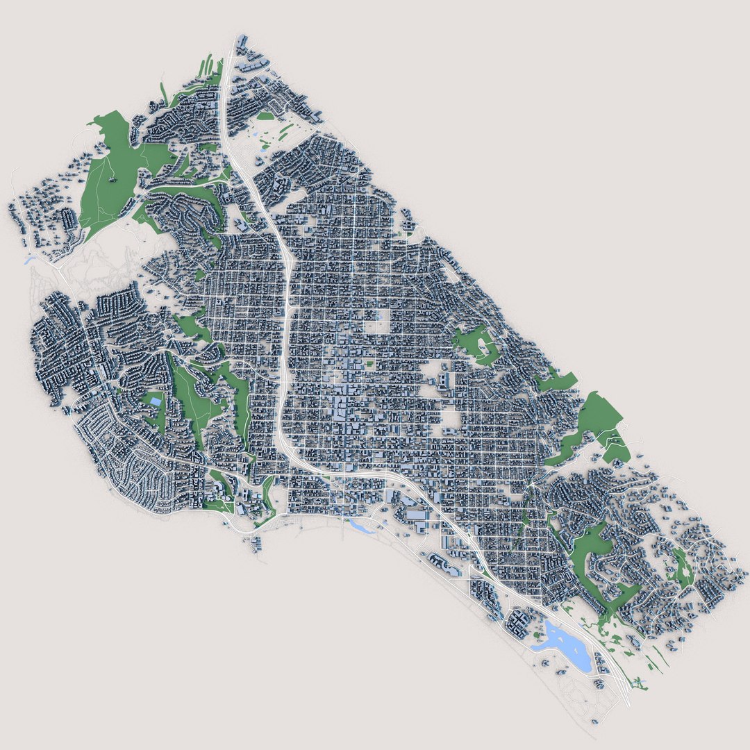 3D Santa Barbara City California Model - TurboSquid 2311711
