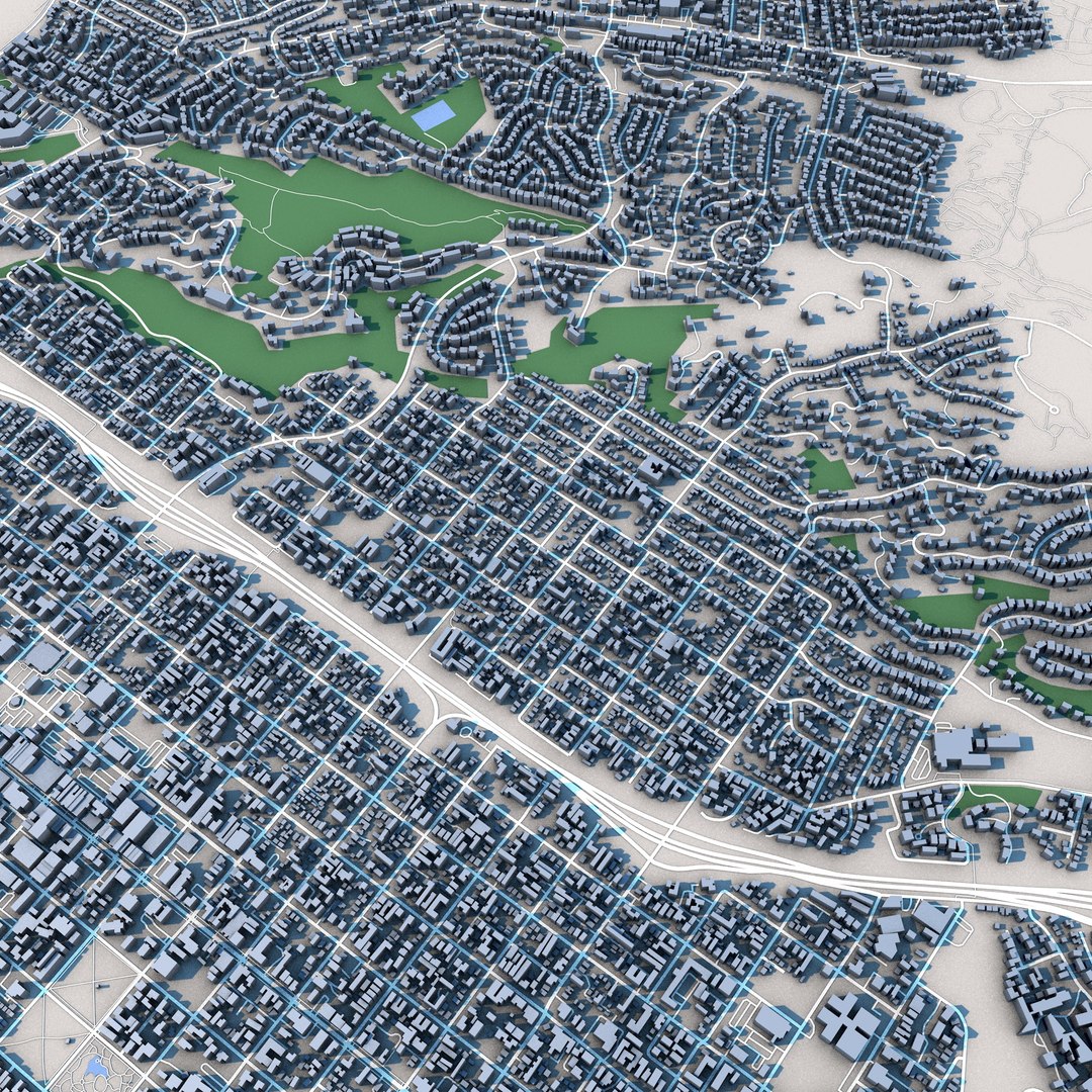 3D Santa Barbara City California Model - TurboSquid 2311711