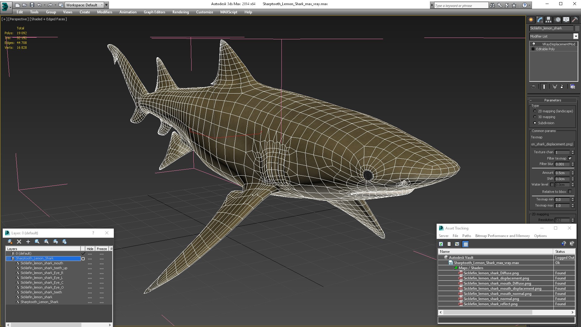 Sharptooth Lemon Shark 3D Model - TurboSquid 2248511