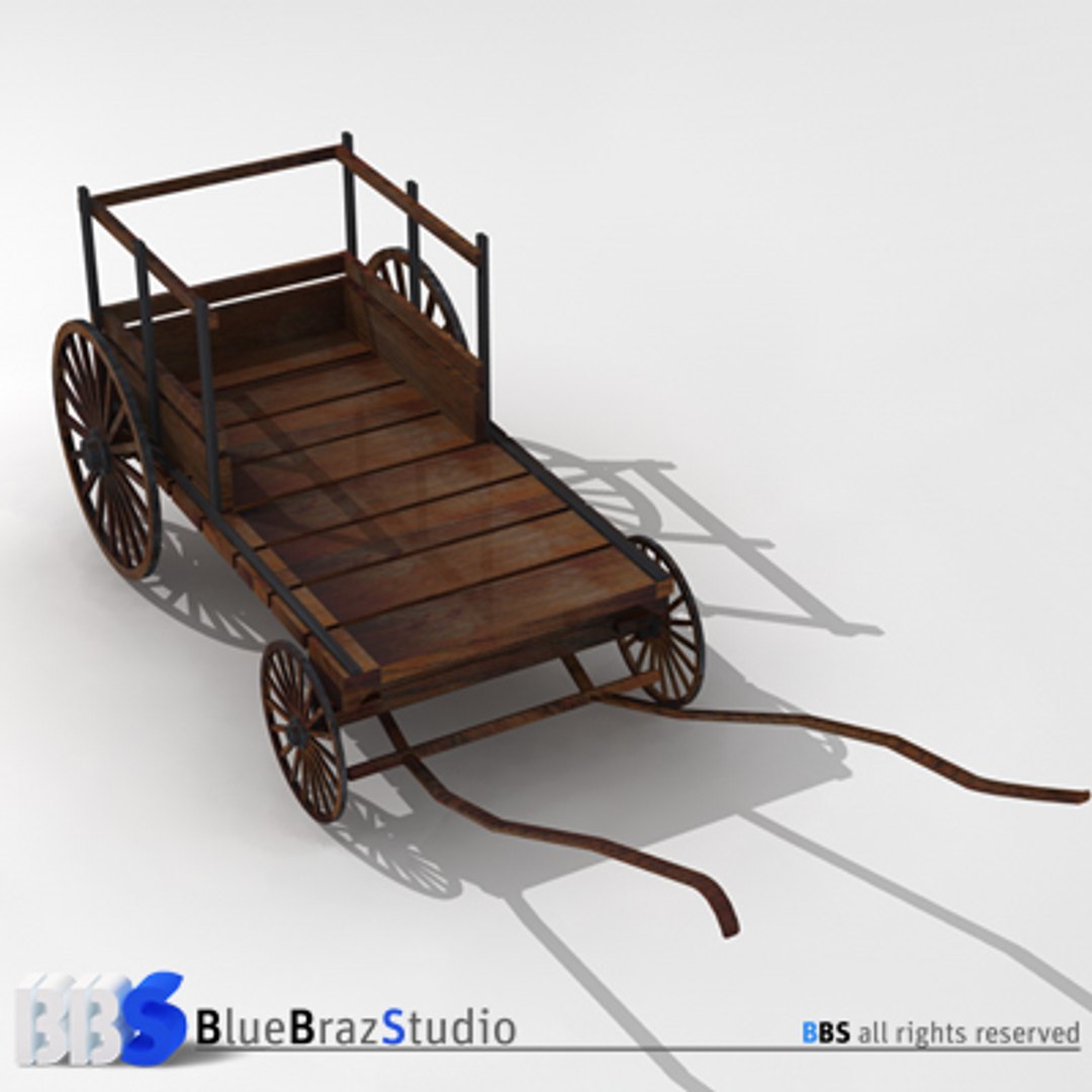 Ancient Chariot 3d Model