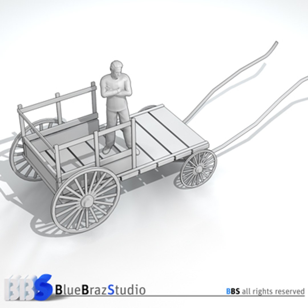 Ancient Chariot 3d Model