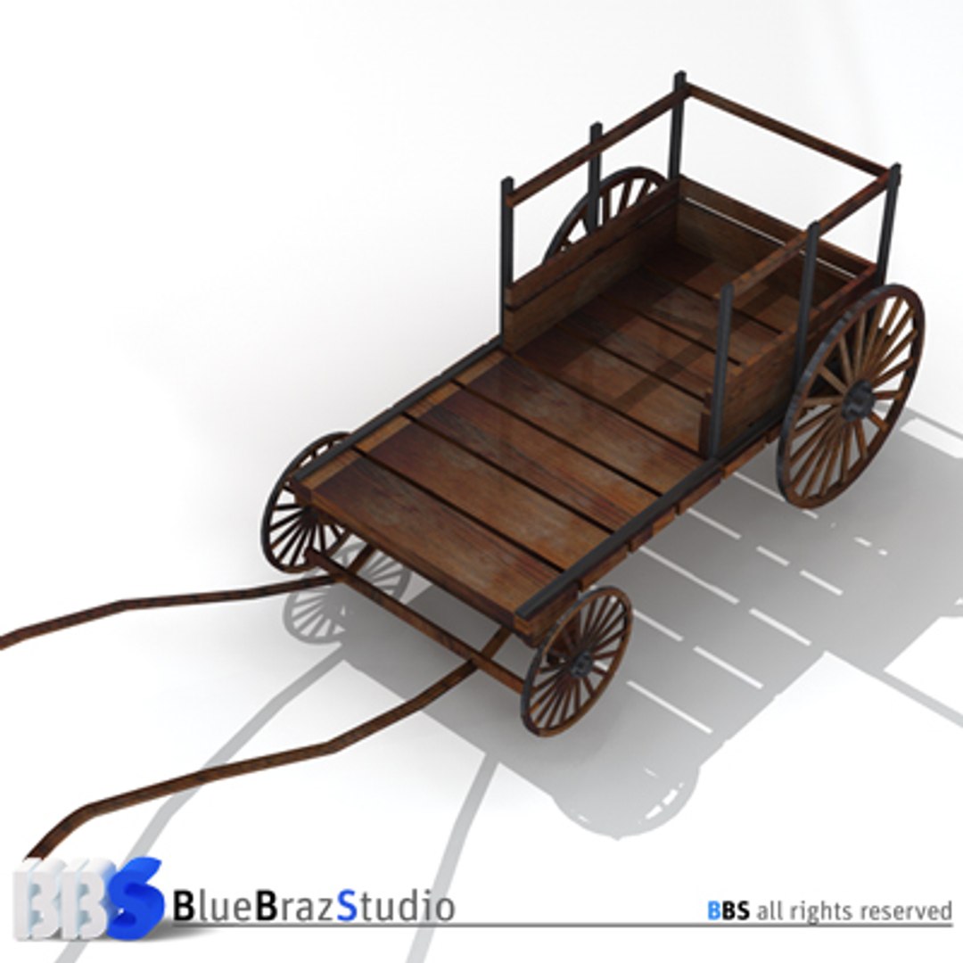 Ancient Chariot 3d Model