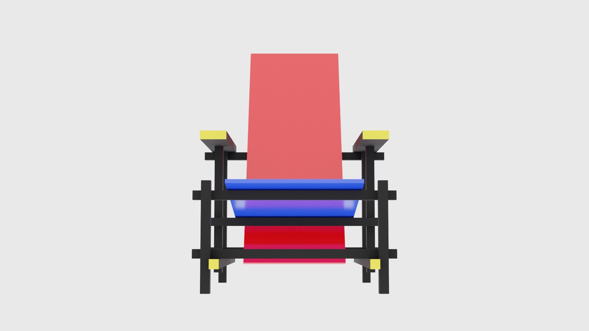 Red and blue chair 3D - TurboSquid 1835562