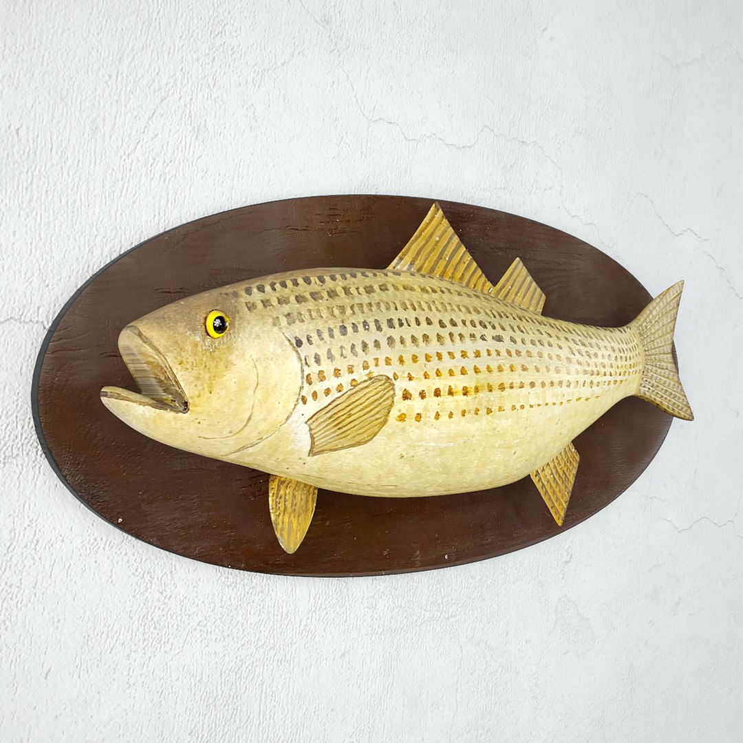 Carved Wood Fish Wall Hung Sculpture 3D Model - TurboSquid 2129098