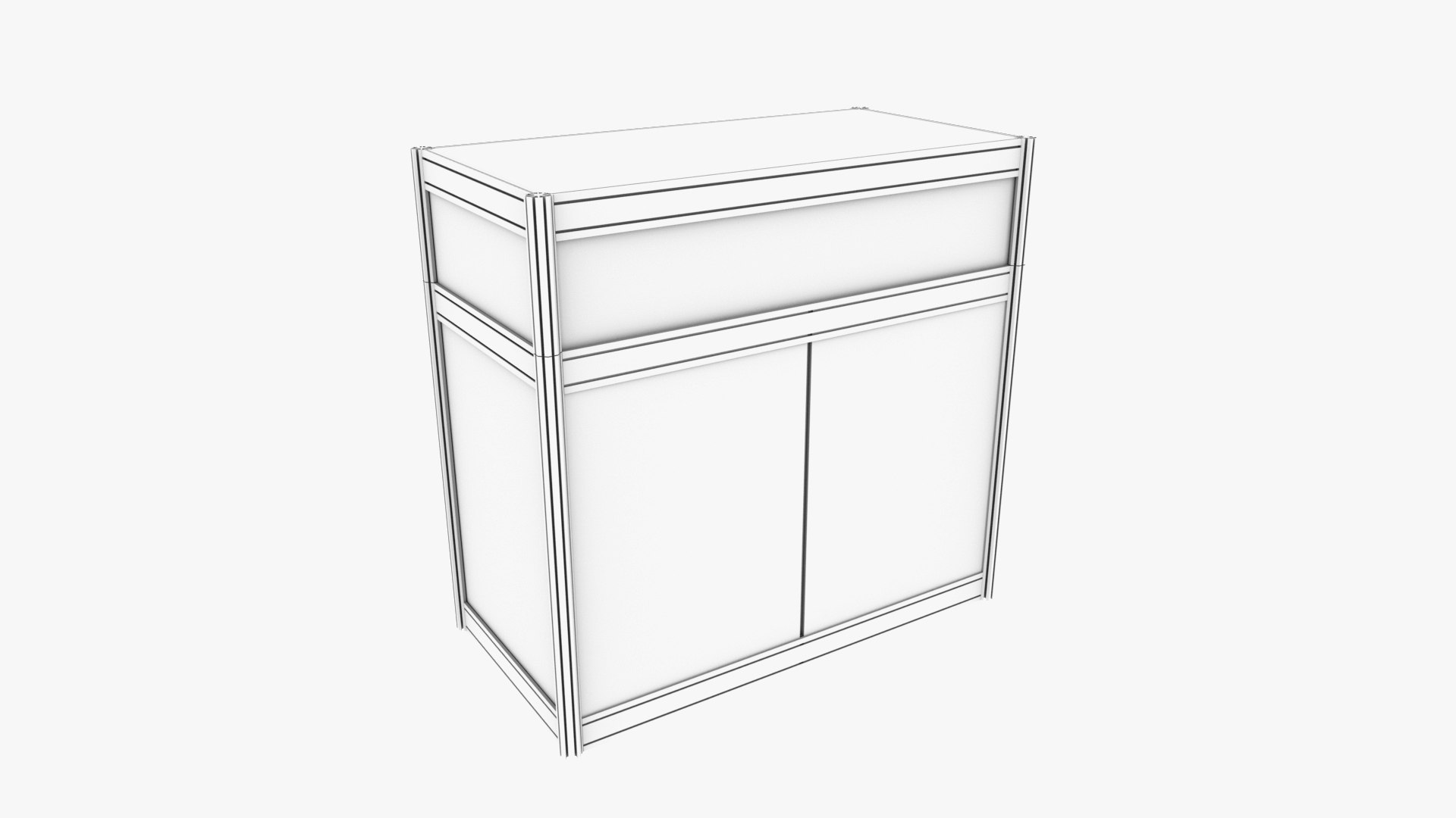 Octanorm Jewellery Counter 3D Model - TurboSquid 2149529