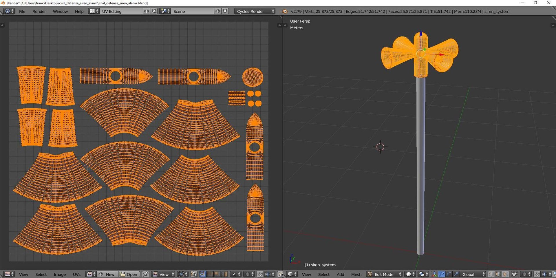 Civil Defense Siren Alarm 3D - TurboSquid 1588642