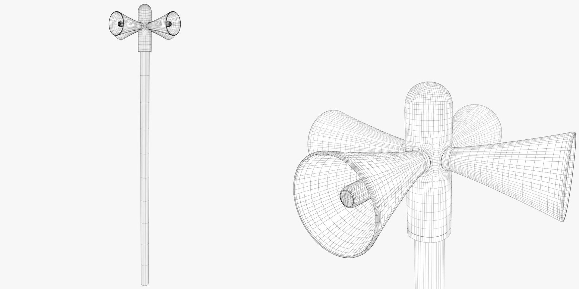 Civil Defense Siren Alarm 3D - TurboSquid 1588642