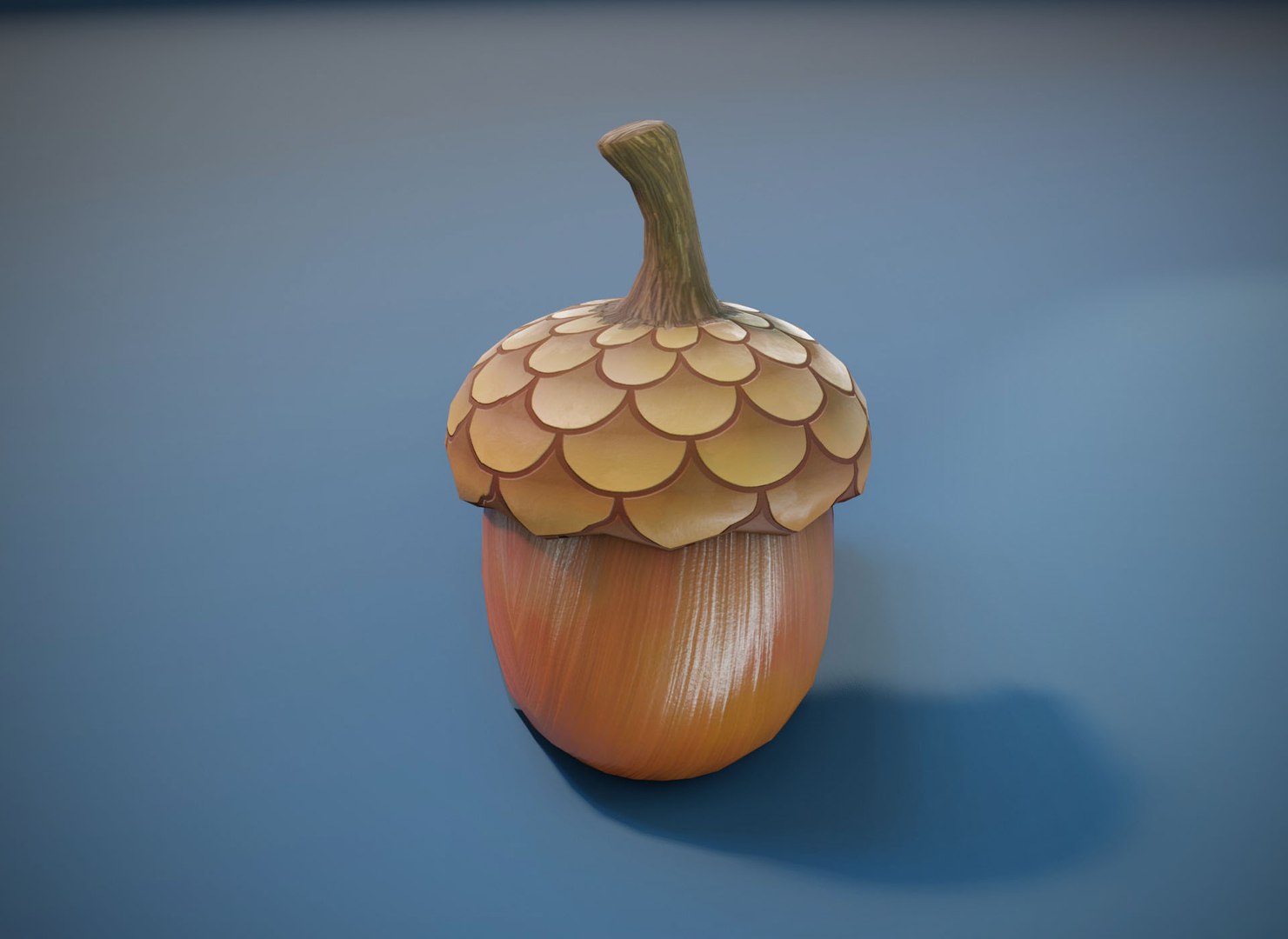 Cartoon acorn toon model - TurboSquid 1708988