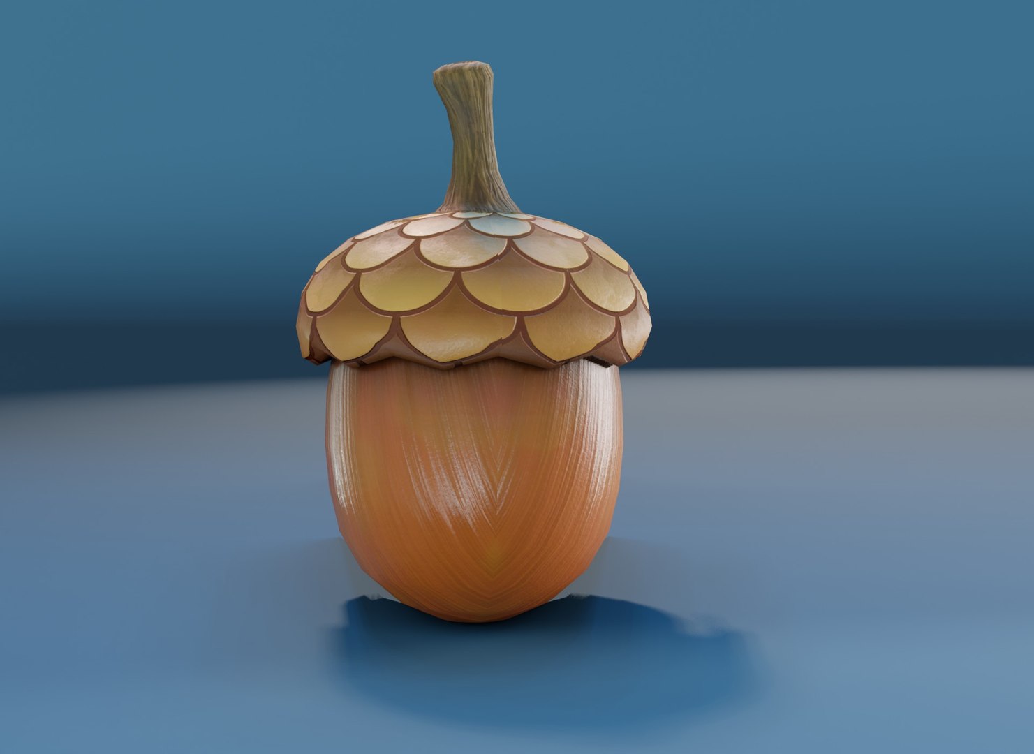 Cartoon Acorn Toon Model - TurboSquid 1708988