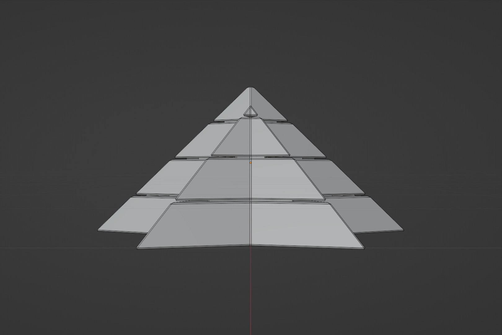 3D Futuristic Pyramidal Build Two Peaks model - TurboSquid 1951958