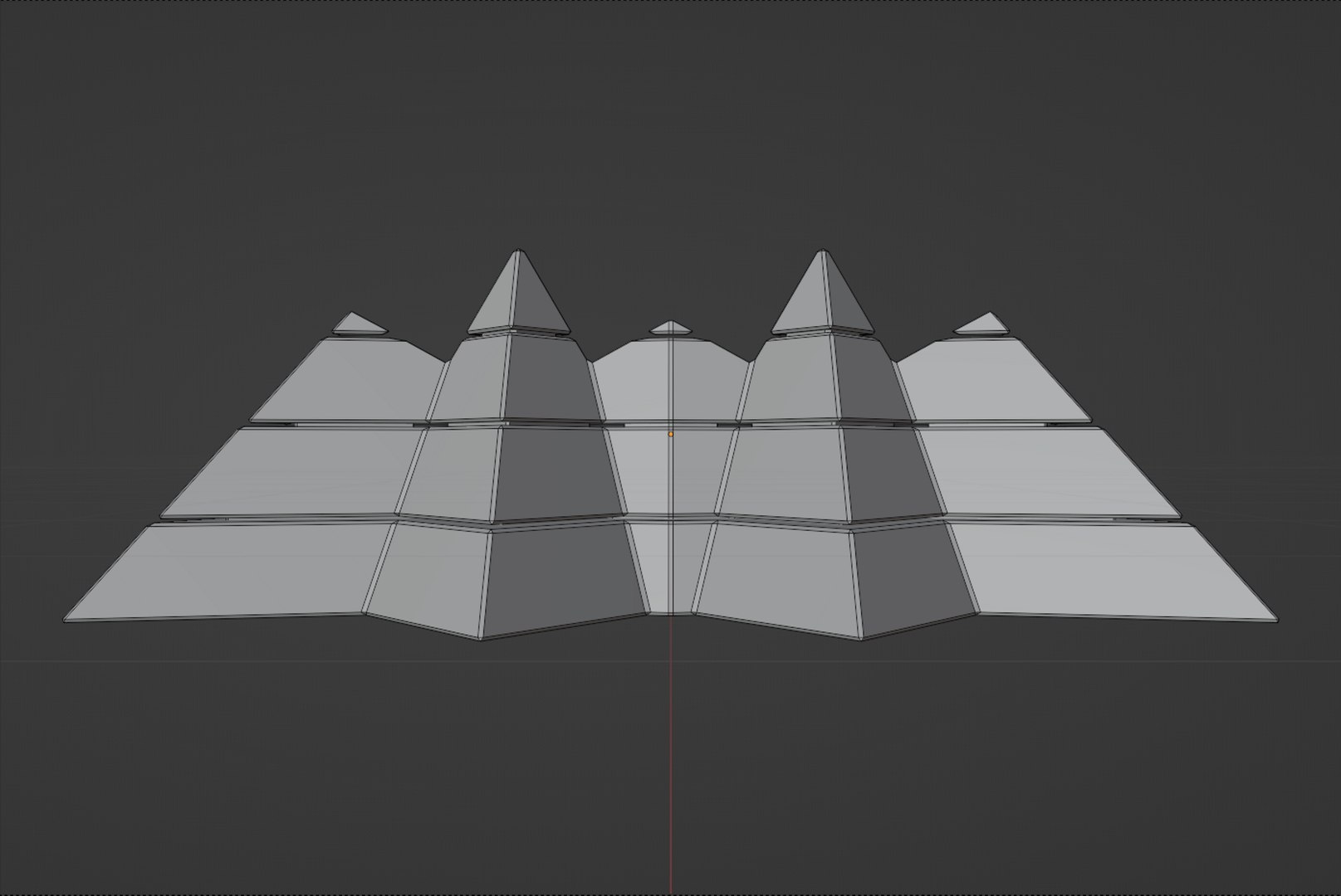 3D Futuristic Pyramidal Build Two Peaks Model - TurboSquid 1951958