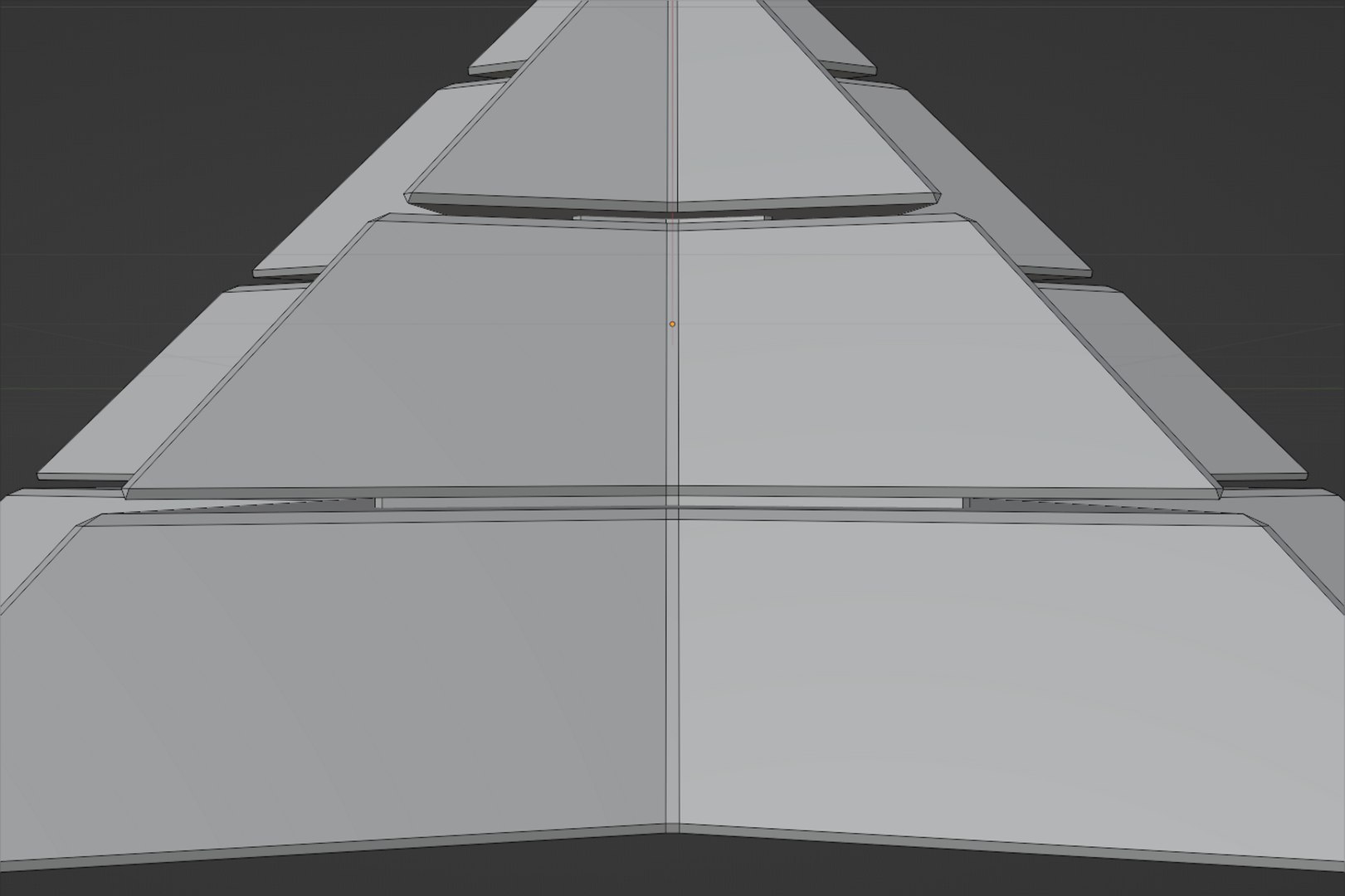 3D Futuristic Pyramidal Build Two Peaks model - TurboSquid 1951958