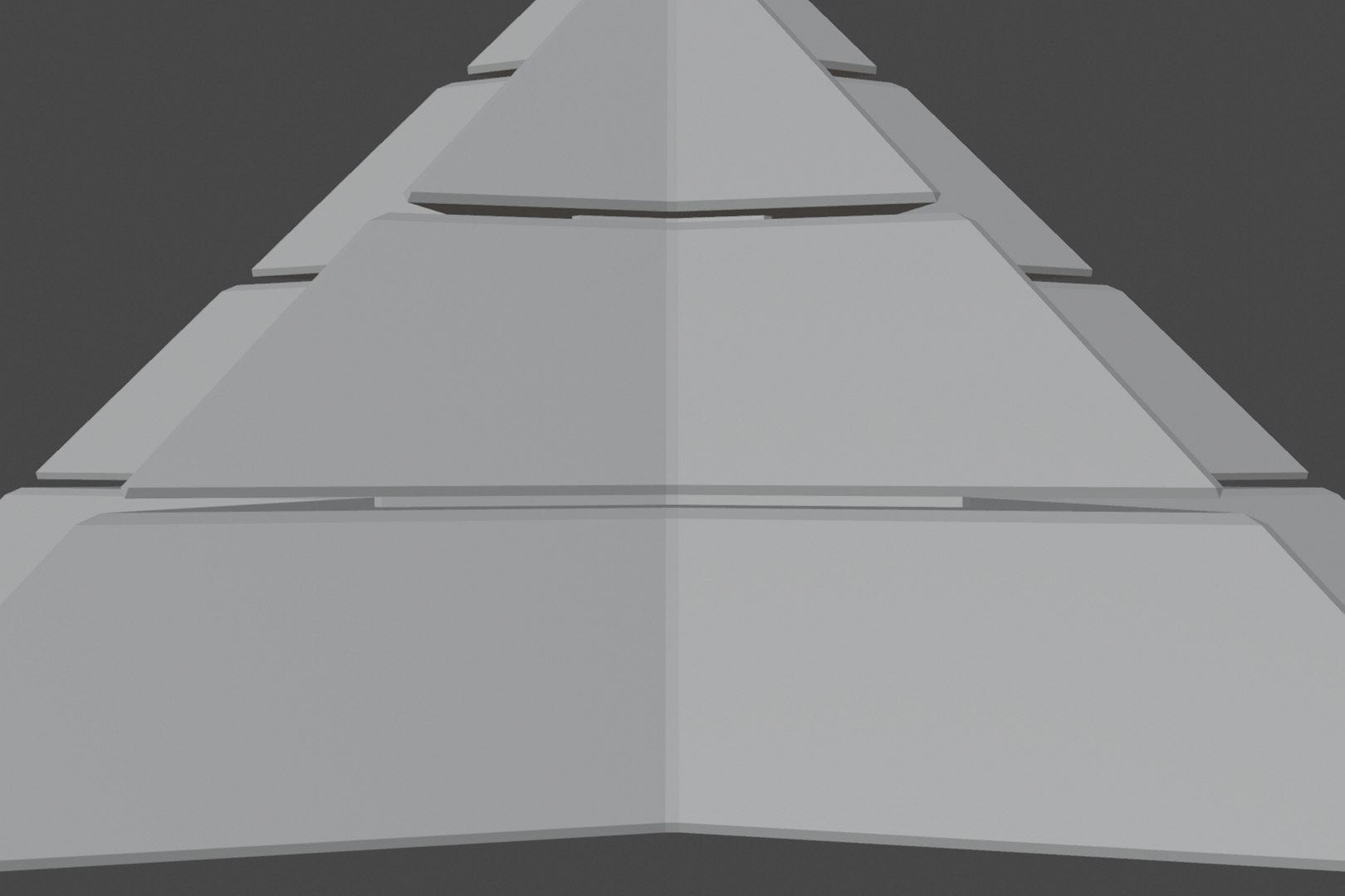 3D Futuristic Pyramidal Build Two Peaks model - TurboSquid 1951958
