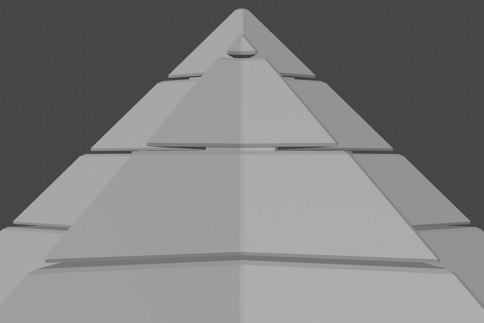 3D Futuristic Pyramidal Build Two Peaks model - TurboSquid 1951958