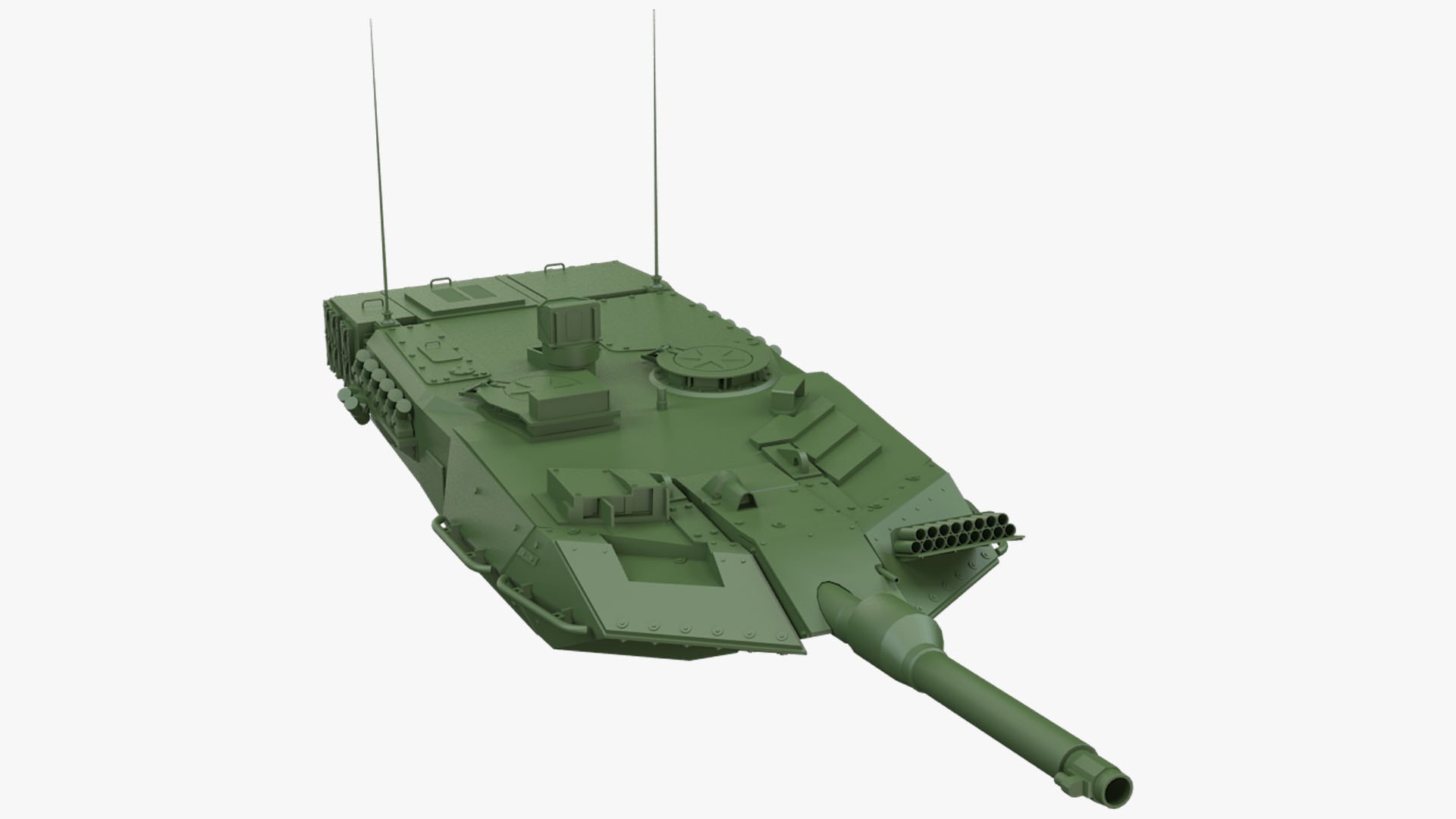 3D German Leopard 2a6 Turret - TurboSquid 1486768