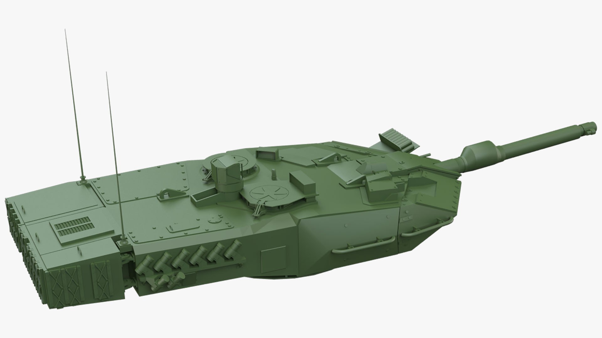 3D German Leopard 2a6 Turret - TurboSquid 1486768