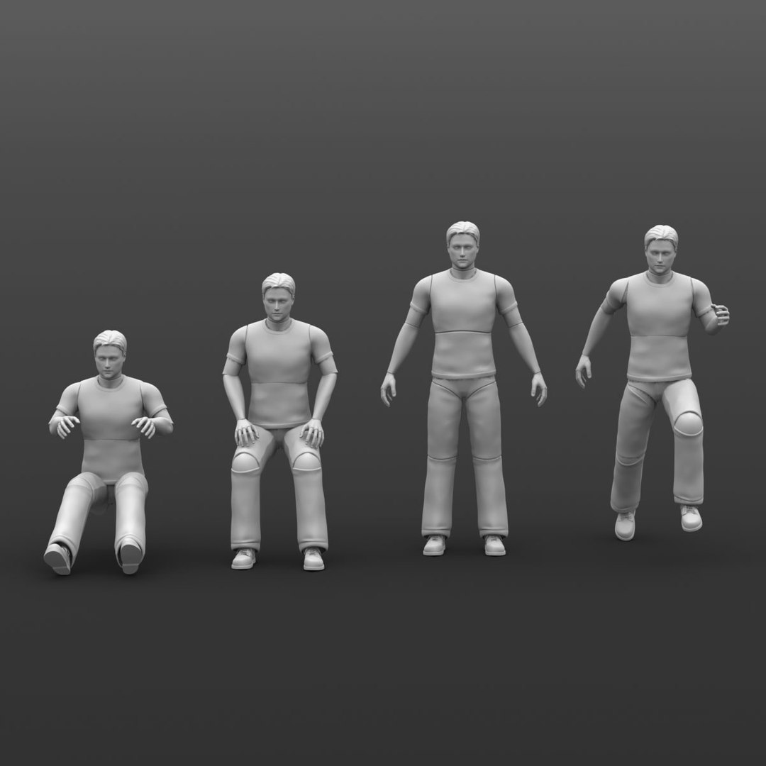 3d Poseable Male Solidworks Cad