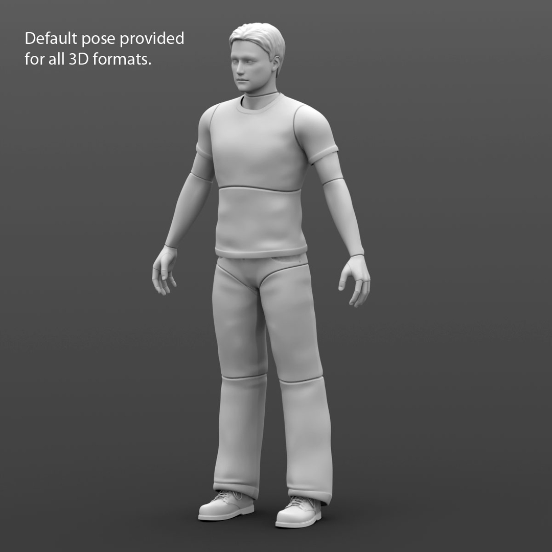 Solidworks CAD人間男性ポーズ可能3Dモデル - TurboSquid 582662