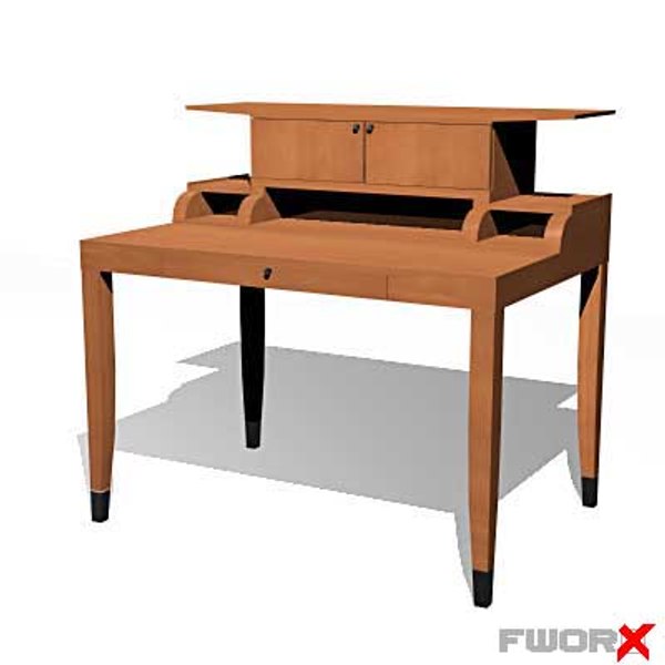 3d model desk writing