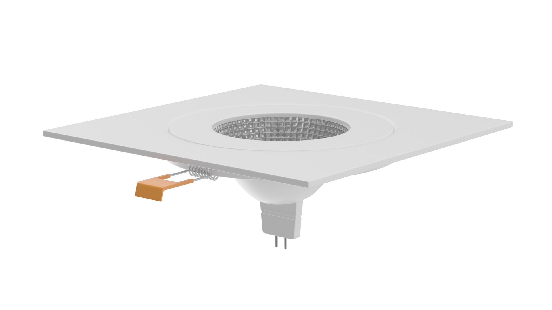 3D Model Recessed Modular Ceiling Lamp White - TurboSquid 2076469
