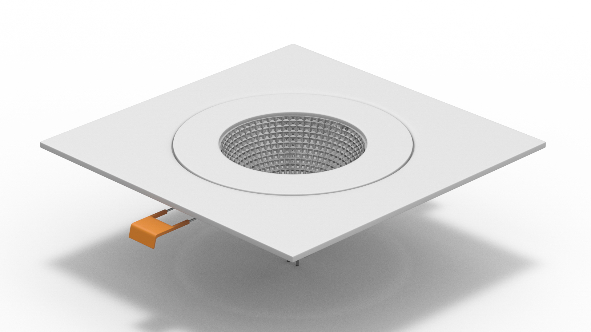 3D Model Recessed Modular Ceiling Lamp White - TurboSquid 2076469