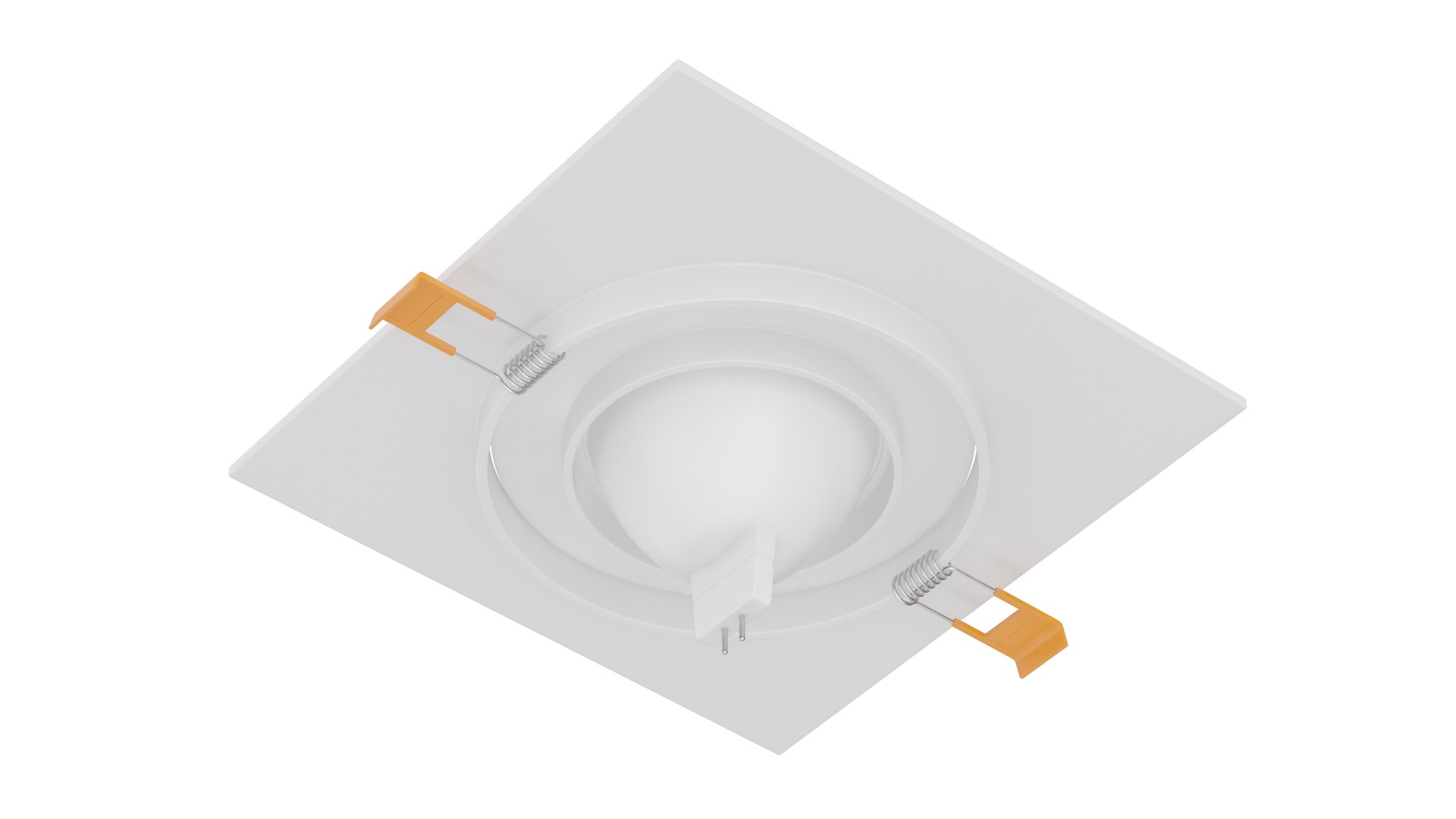 3D Model Recessed Modular Ceiling Lamp White - TurboSquid 2076469