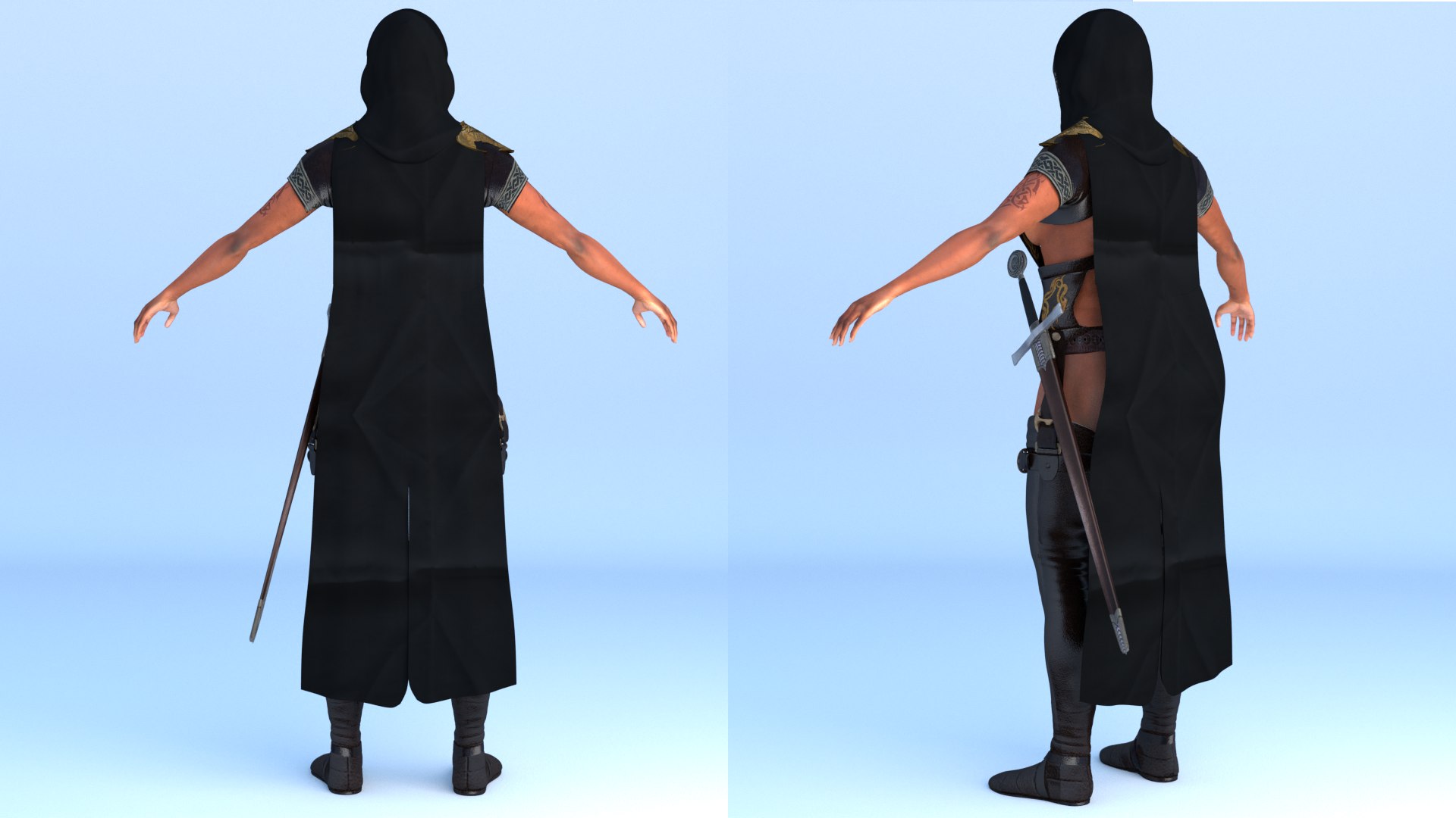 3D Warrior Woman Model - TurboSquid 2212957