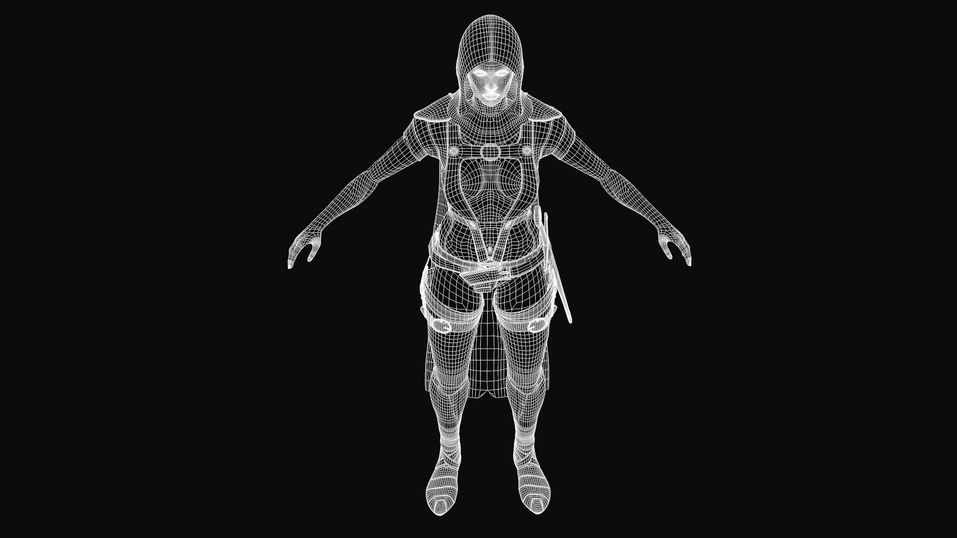 3D Warrior Woman Model - TurboSquid 2212957