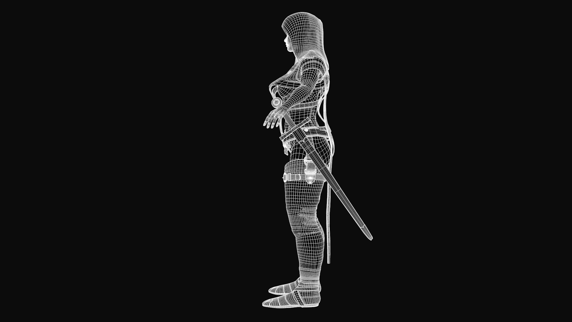 3D Warrior Woman Model - TurboSquid 2212957