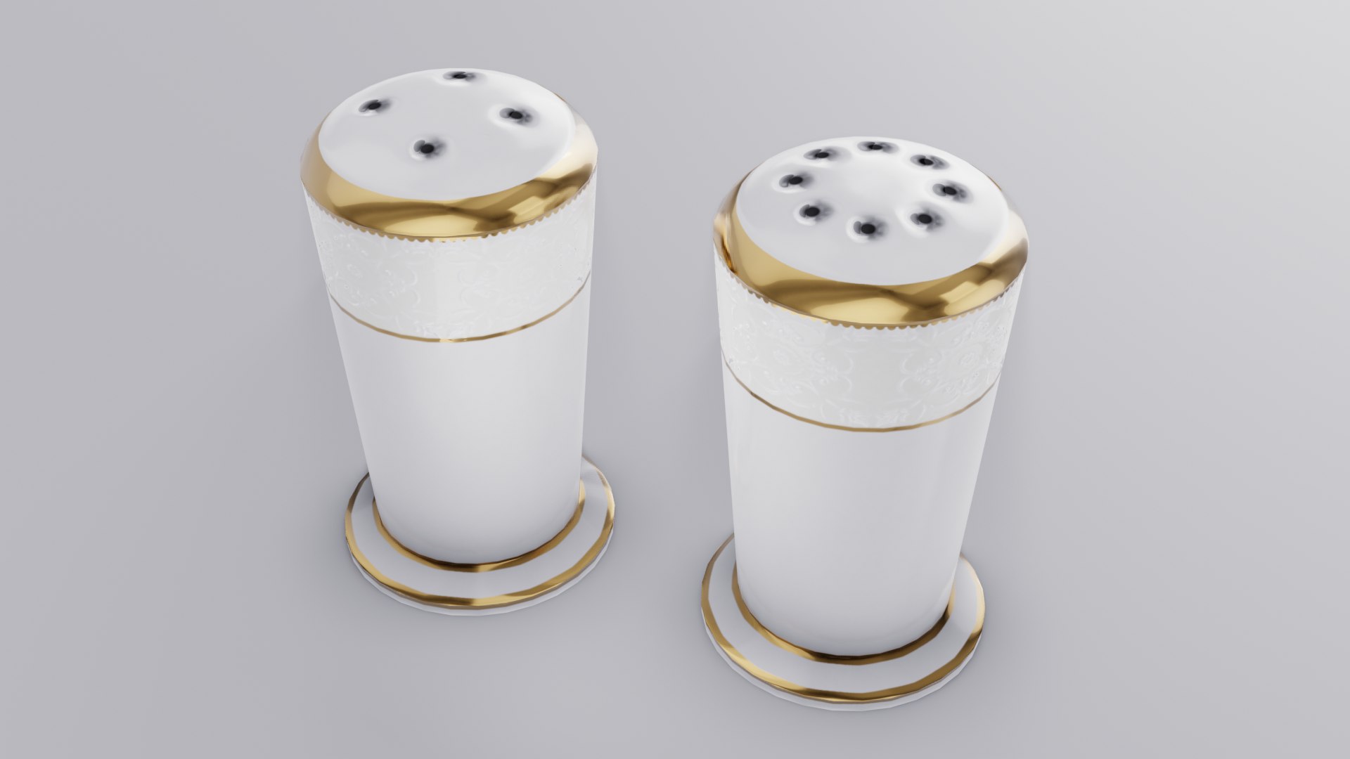 Chinese Salt Pepper Shakers 3D Model - TurboSquid 1510734