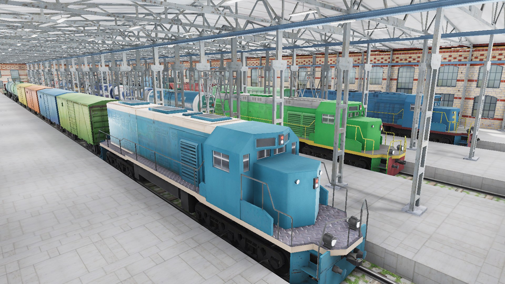 3D Model Railway Trains Collection - TurboSquid 2388372