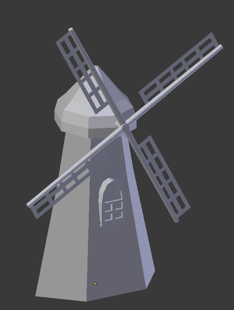 3d model windmill games modeled