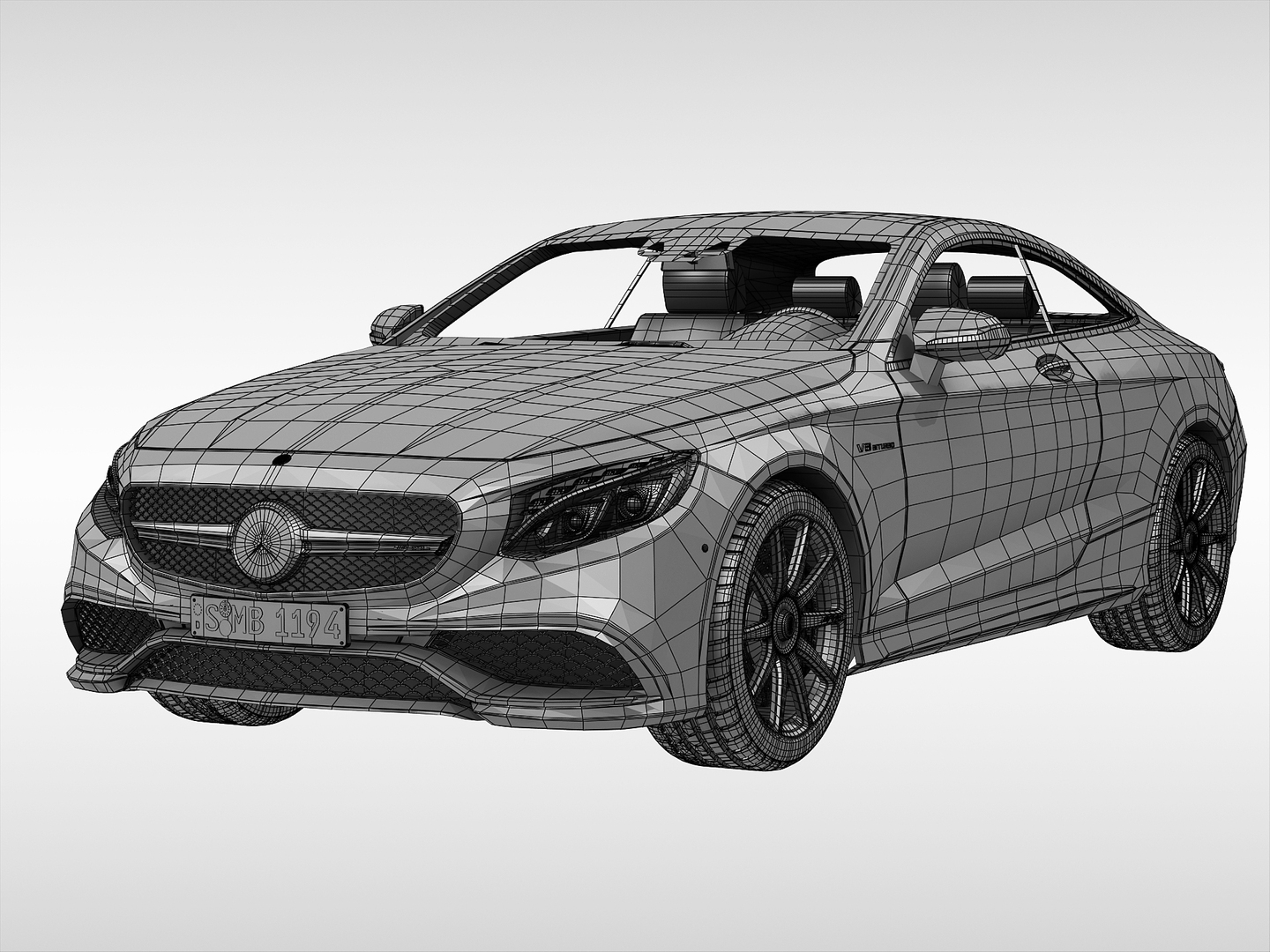 mercedes car 3d model