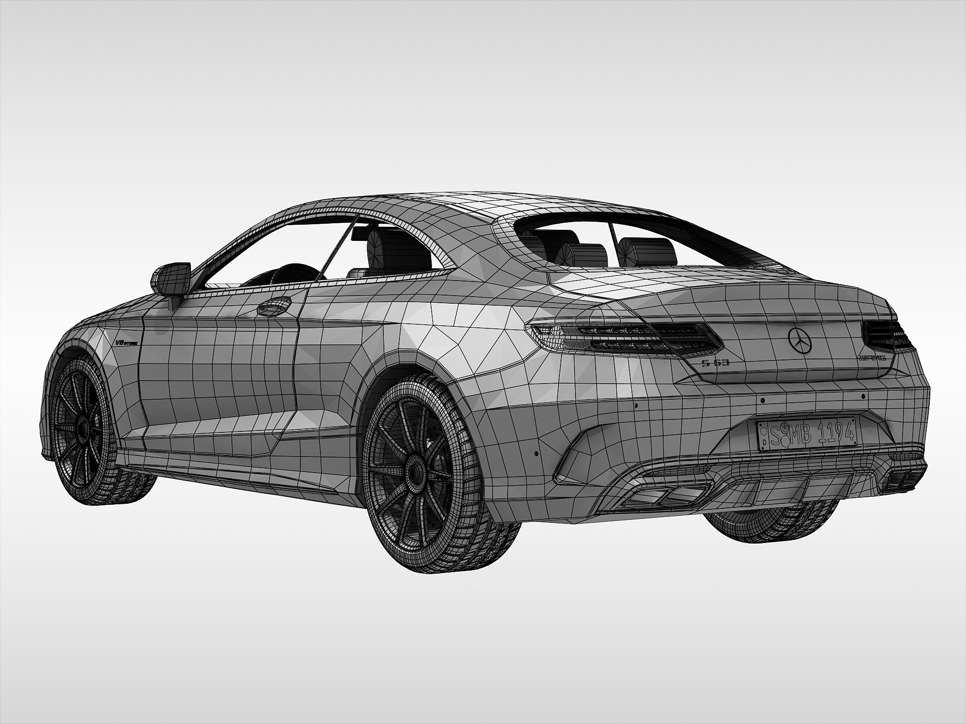 mercedes car 3d model