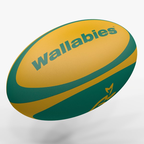 Rugby Ball Wallabies L1494 3D model - TurboSquid 1786688