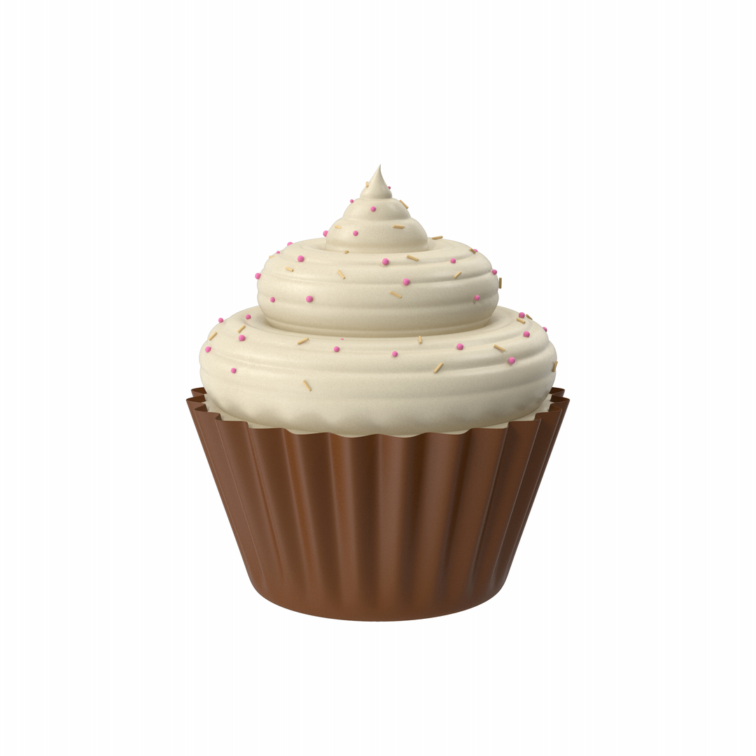 Muffin Cupcake 3D Model - TurboSquid 2028047