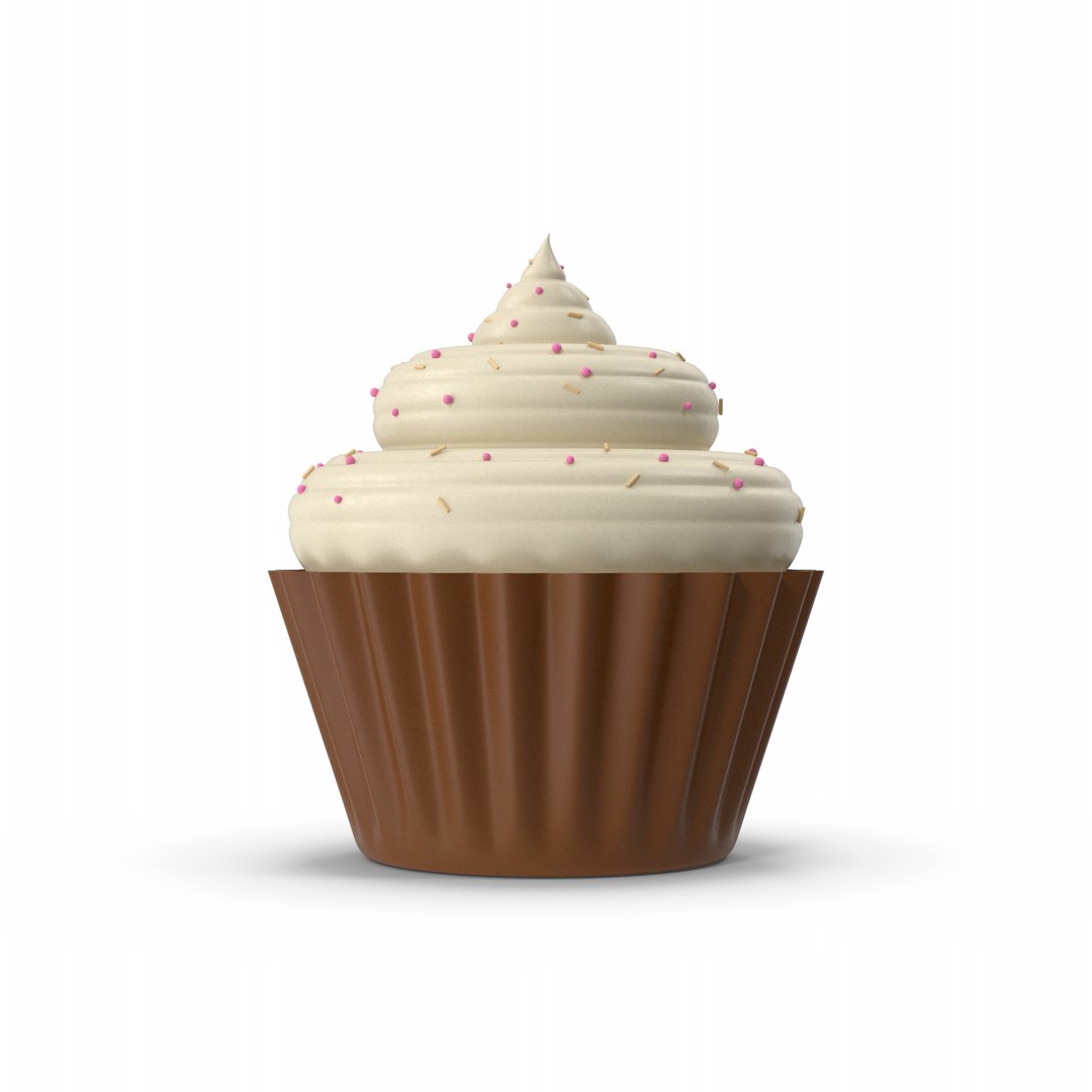 Muffin Cupcake 3D Model - TurboSquid 2028047