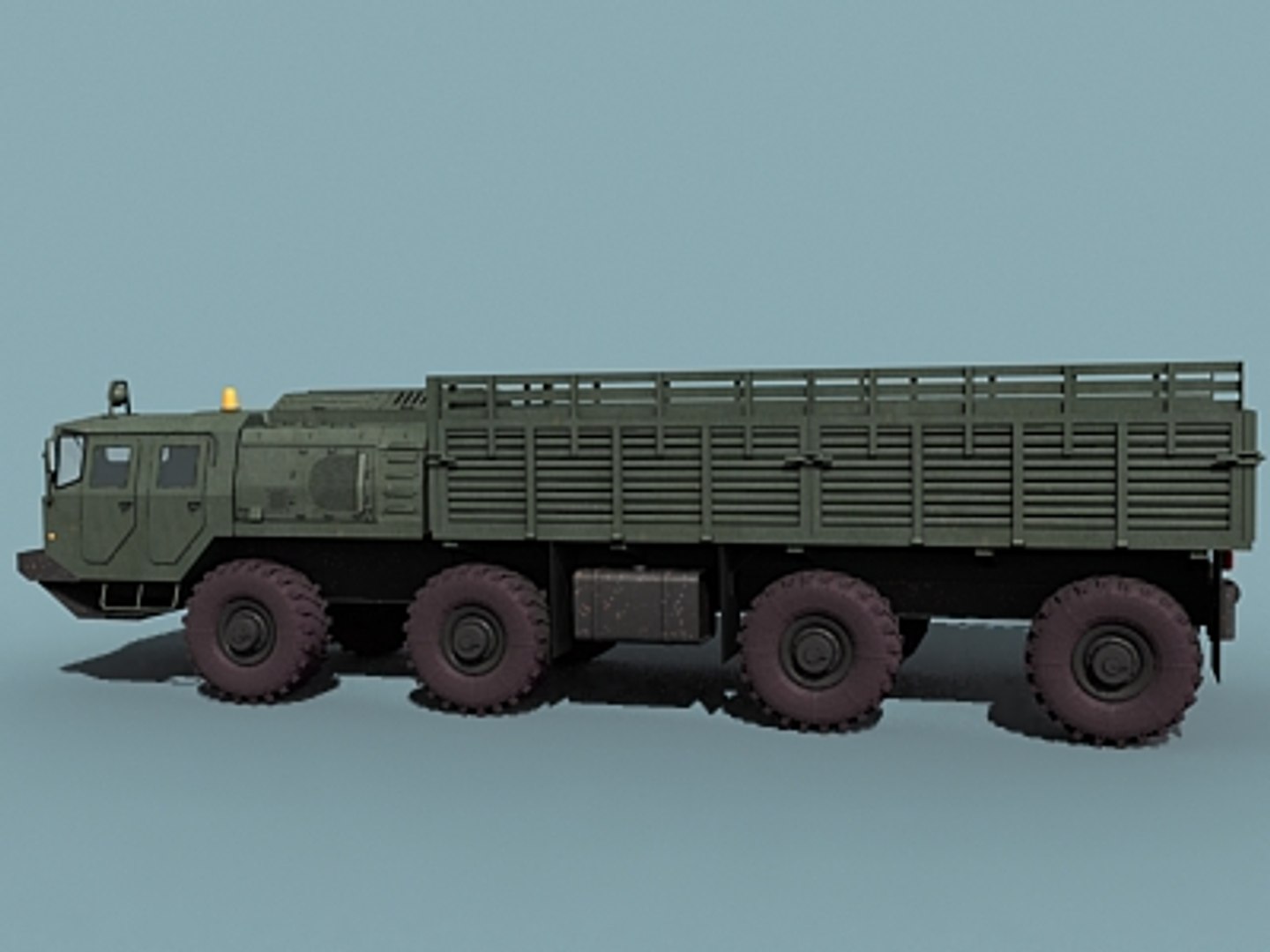 Soviet Maz-7310 Uragan Cargo 3d Model