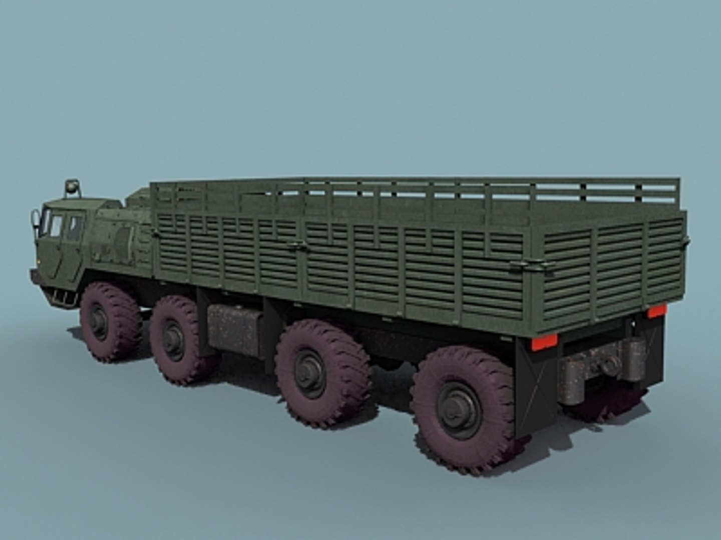 Soviet Maz-7310 Uragan Cargo 3d Model