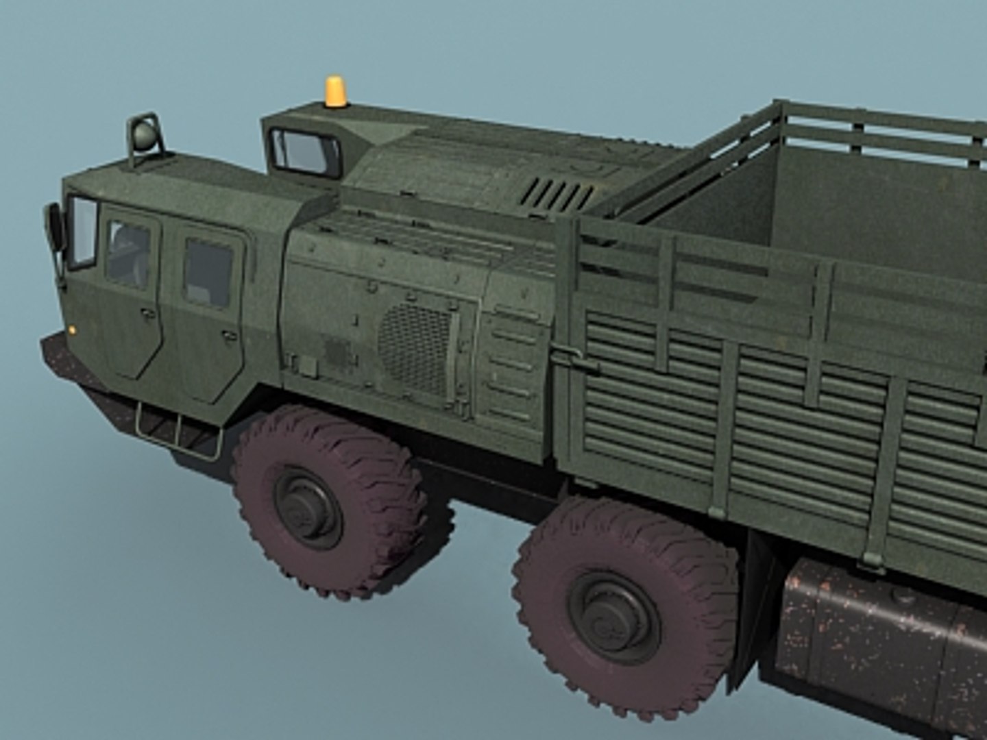 Soviet Maz-7310 Uragan Cargo 3d Model