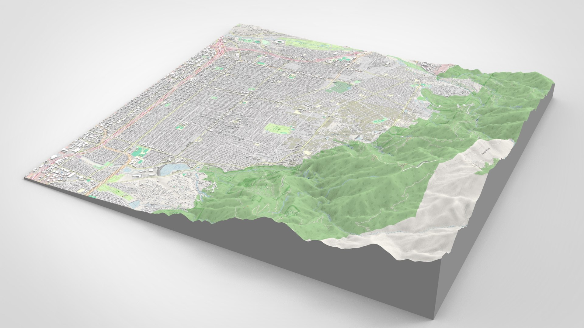 3D Cityscape Altadena Los Angeles County California United States ...