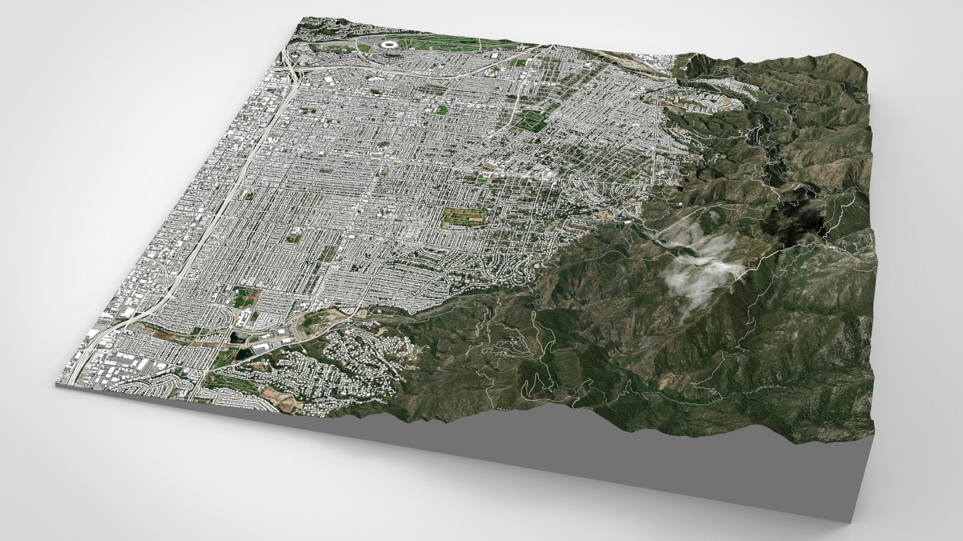 3D Cityscape Altadena Los Angeles County California United States ...