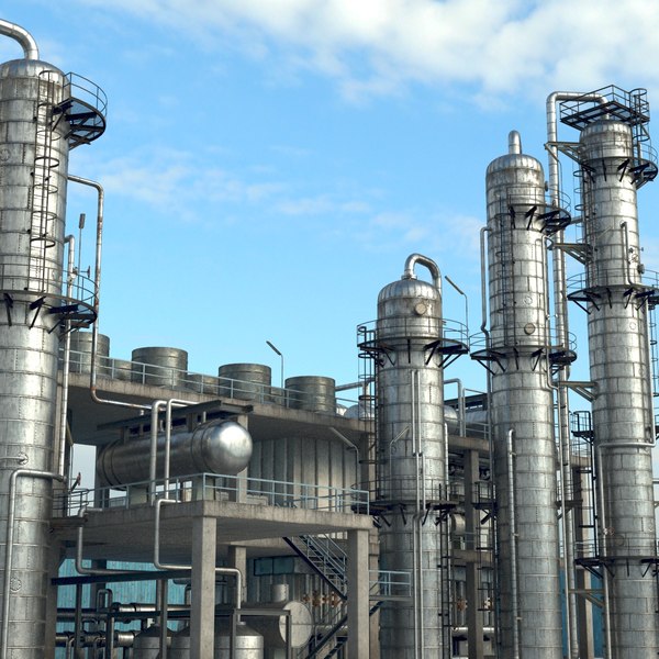 Petroleum Refinery 3D Models for Download | TurboSquid