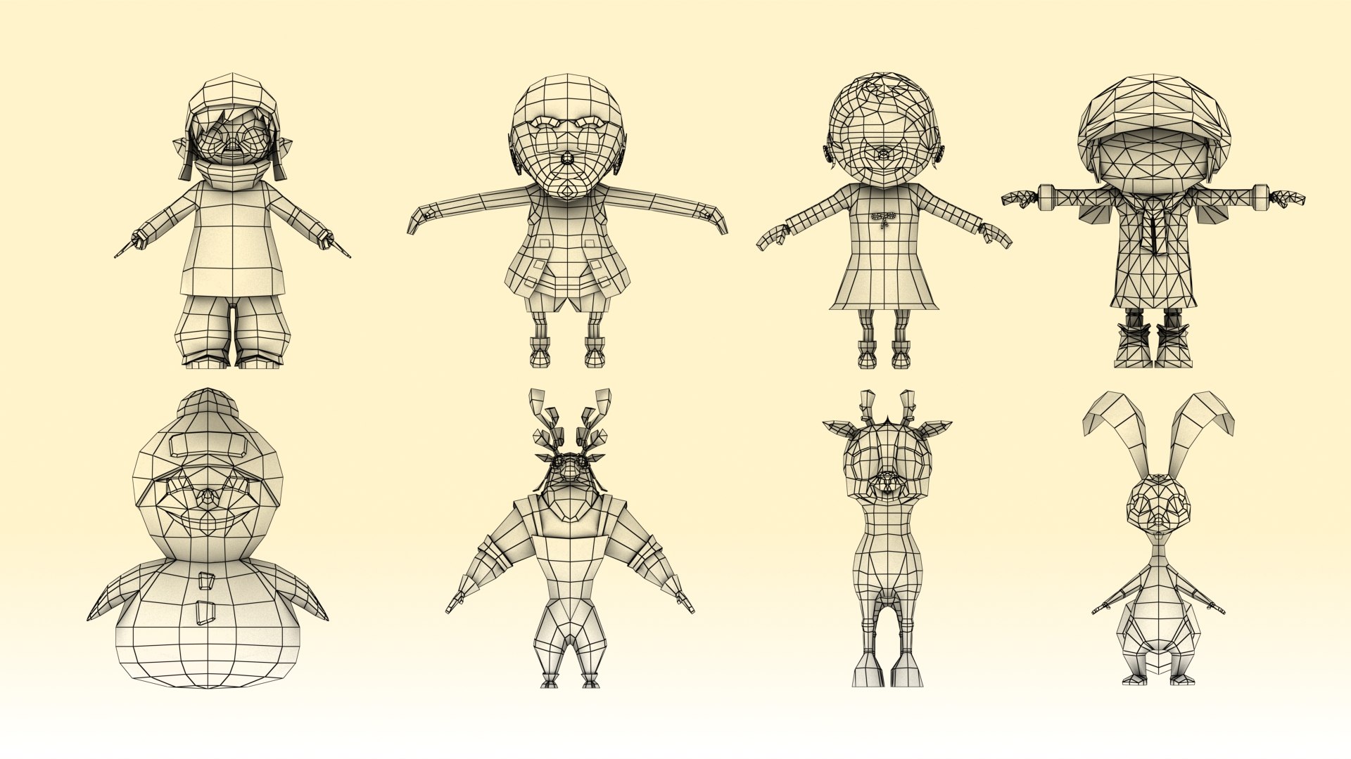 3D Model GAME MODEL LOW POLY PP 01 - TurboSquid 2220736