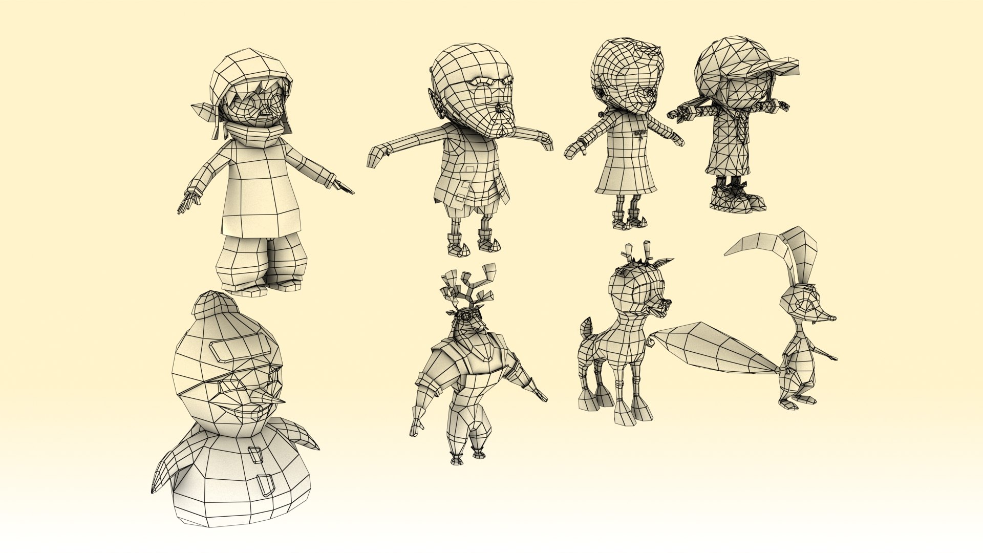 3D Model GAME MODEL LOW POLY PP 01 - TurboSquid 2220736